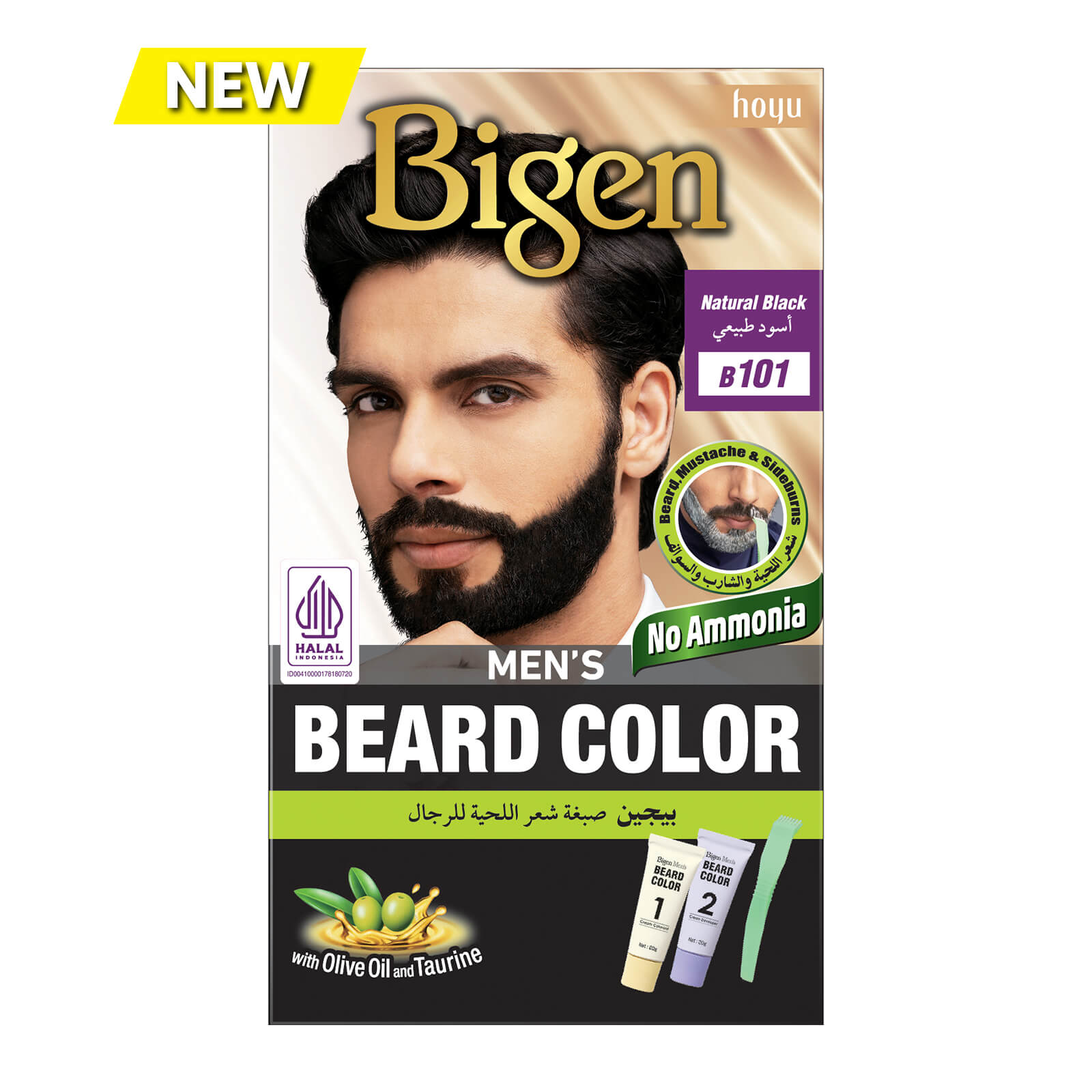Hoyu Singapore | Color Your Heart | Bigen Men’s Beard Color